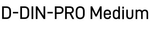 D-DIN-PRO Medium|免费字体|字体下载