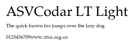 ASVCodar LT Light|英文字体|字体下载